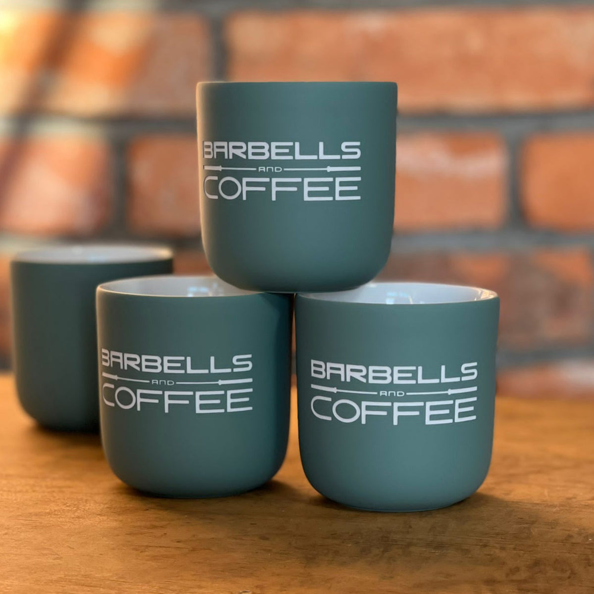 Kaffeebecher Muscle (C)up – Barbells and Coffee